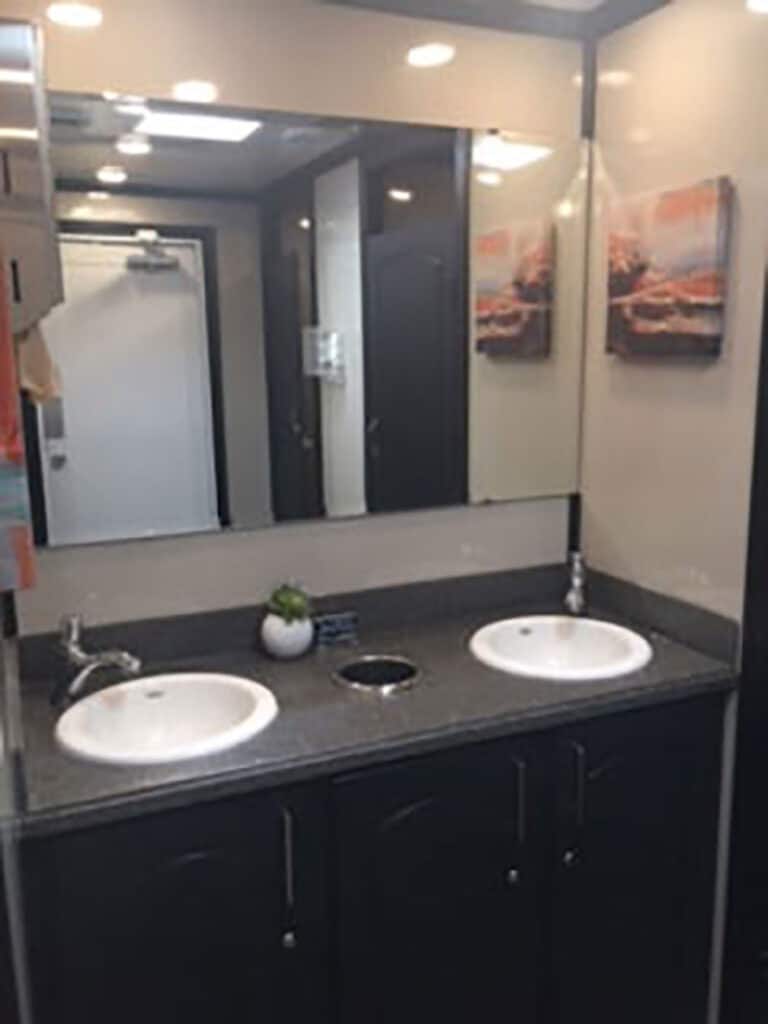 VIP 8 - 8 Station Restroom Trailer Rental - VIP Restroom Trailers