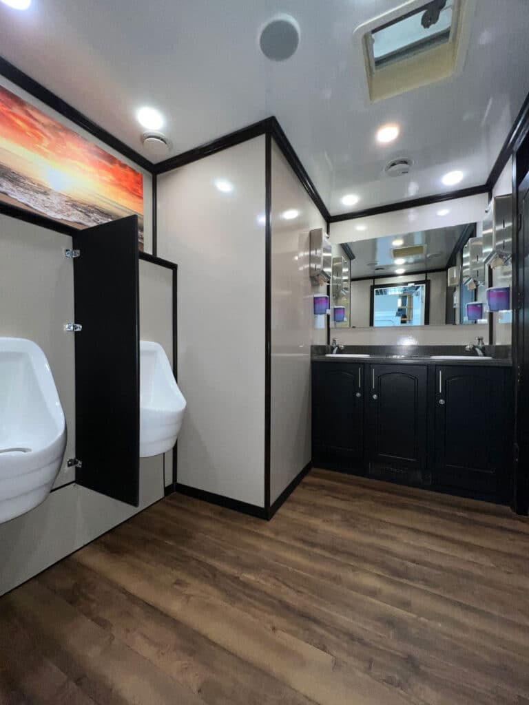 VIP 8 - 8 Station Restroom Trailer Rental - VIP Restroom Trailers